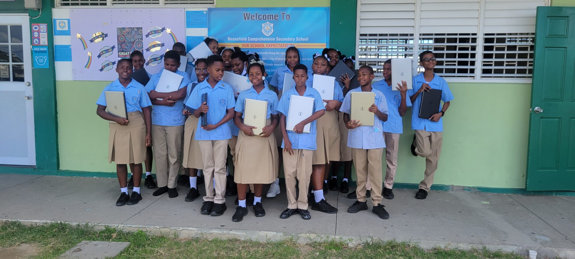 Riviana foods donates laptops to Beanefield Secondary School